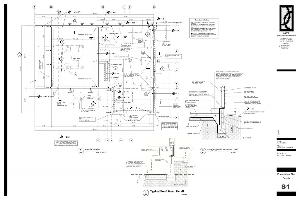 Customer 2D Drawings – Jaye Construction & Design – PlusSpec